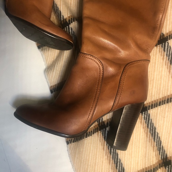 Halogen | Shoes | Halogen Brianna Tall Brown Leather Boots | Poshmark